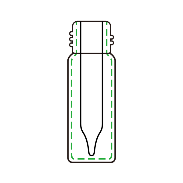 Insert Screw Vial, Glass > VIALS & CAPS w/Septa | 휴텍스